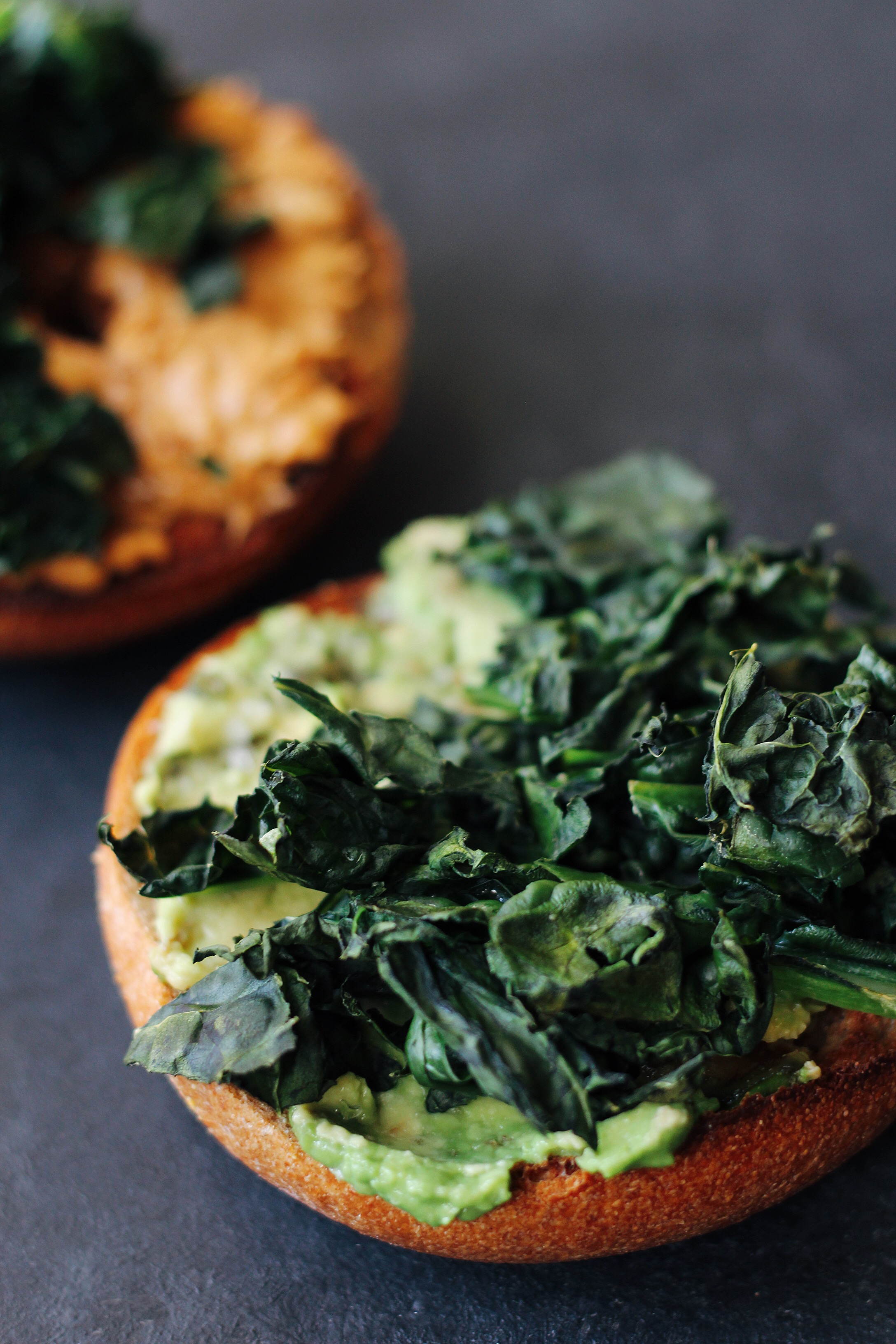 Crispy Kale Sandwiches - French Pressed Kitchen