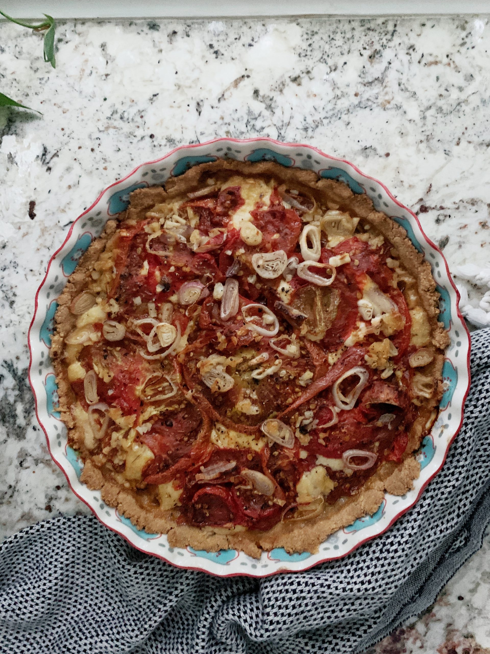 Roasted Tomato, Parmesan and Garlic Pie with a Paleo Crust - French ...